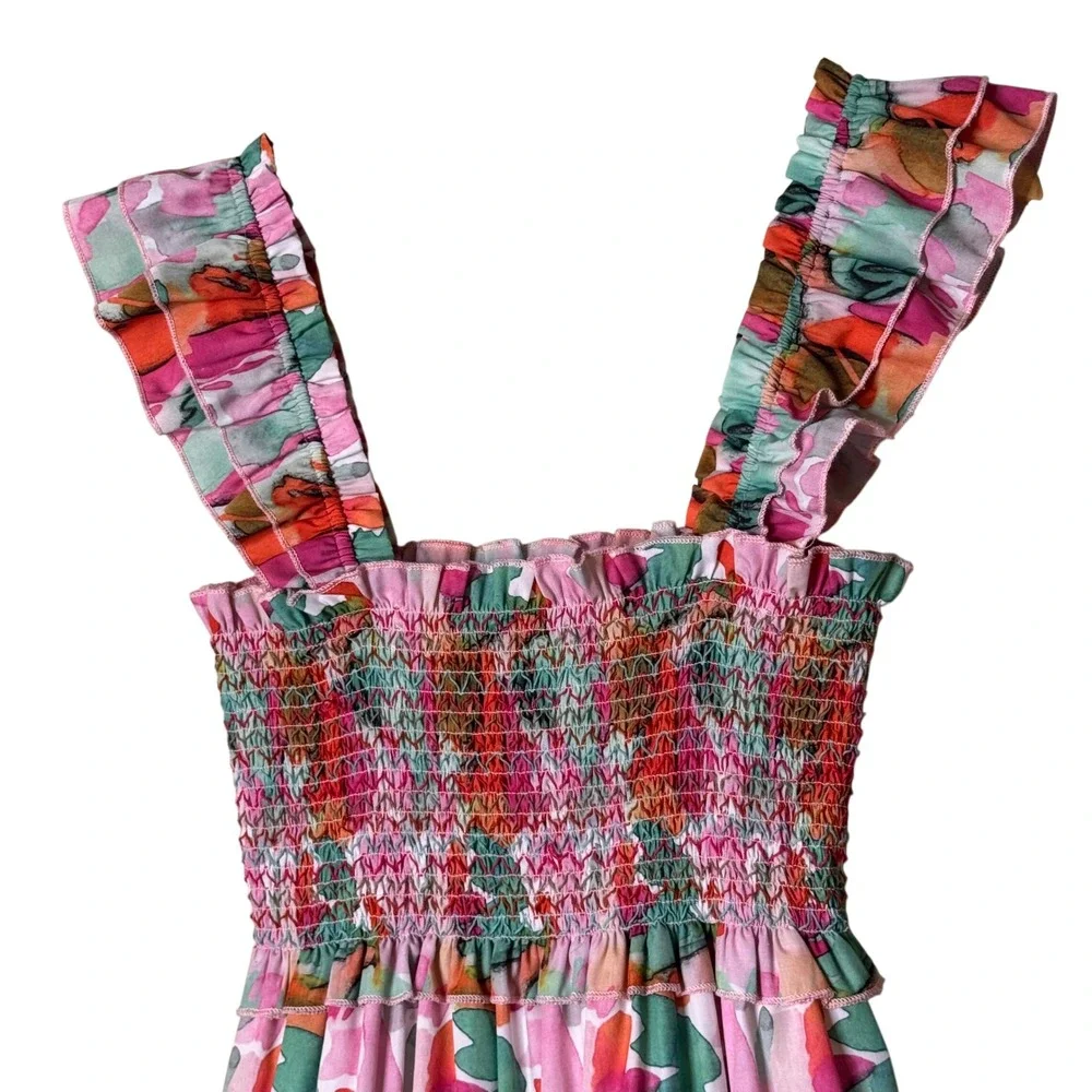 Jade Melody Tam | Dresses | Jade Melody Tam Pink Abstract Floral ...